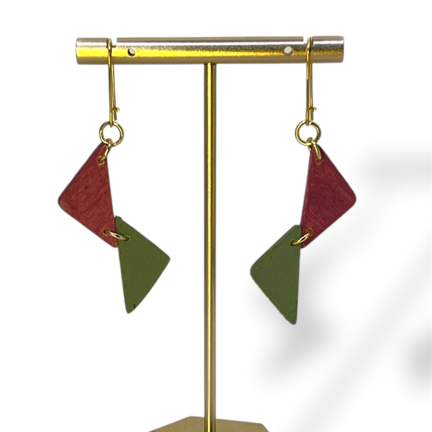 Split Form Earrings - Watermelon Sugar – MaderaDesignStudio