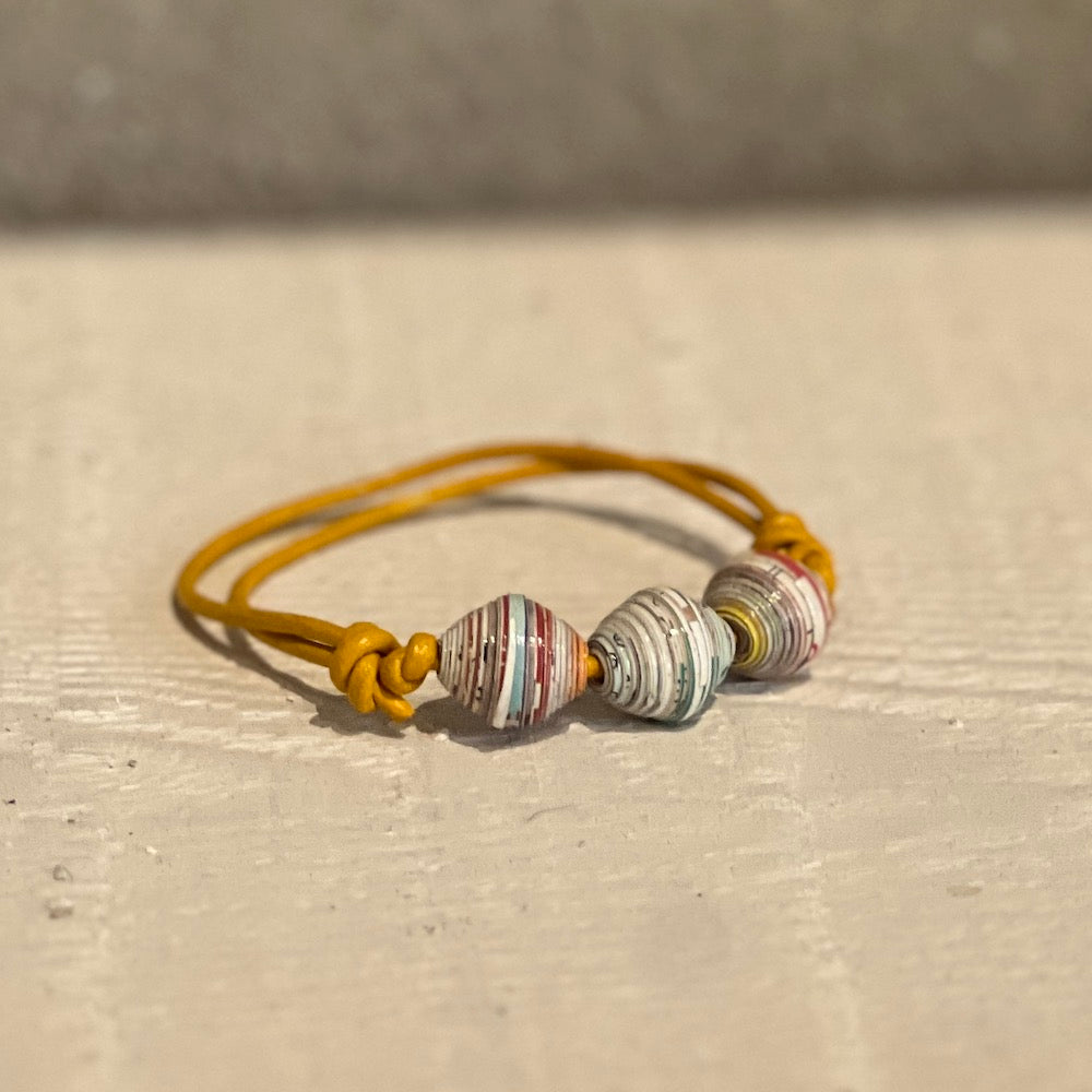 Paper Beads Bracelet - Recycled – MaderaDesignStudio